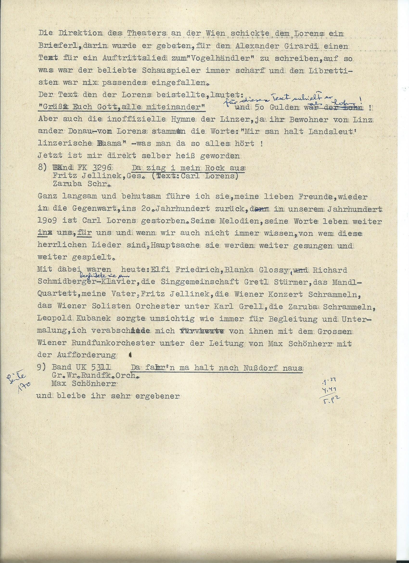 Carl LORENS - Musik-Austria