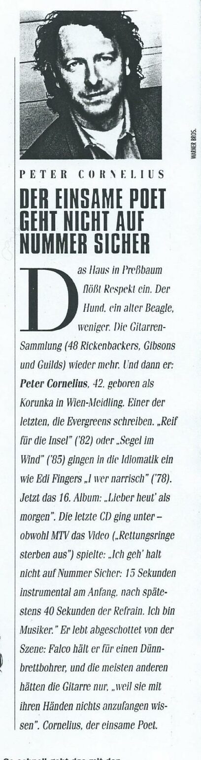 Peter CORNELIUS auf musik-austria.at